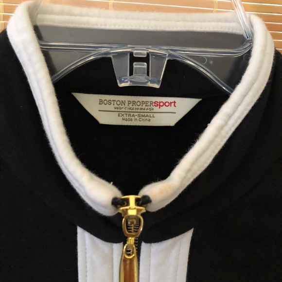 Boston Proper | Jackets & Coats | Boston Proper Sport Fitted Black ...